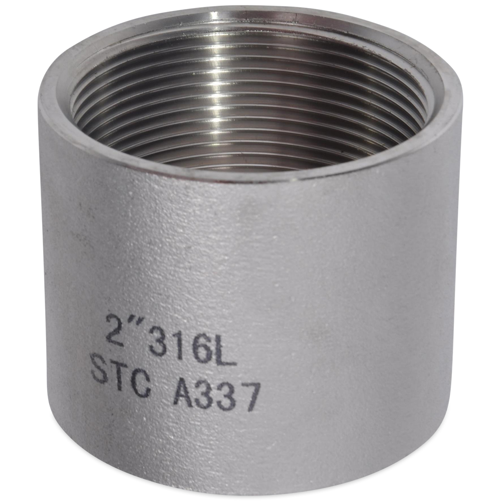 Coupling, ISO 4144, 1/8", AISI316L, INDURA