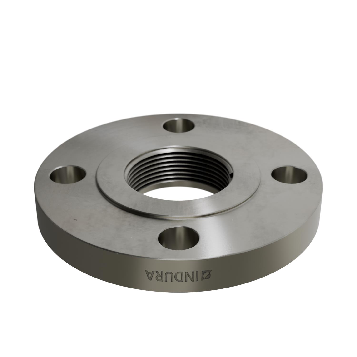 Threaded flange, ASME B16.5, 150 lbs, 1 1/2", AISI316L, INDURA
