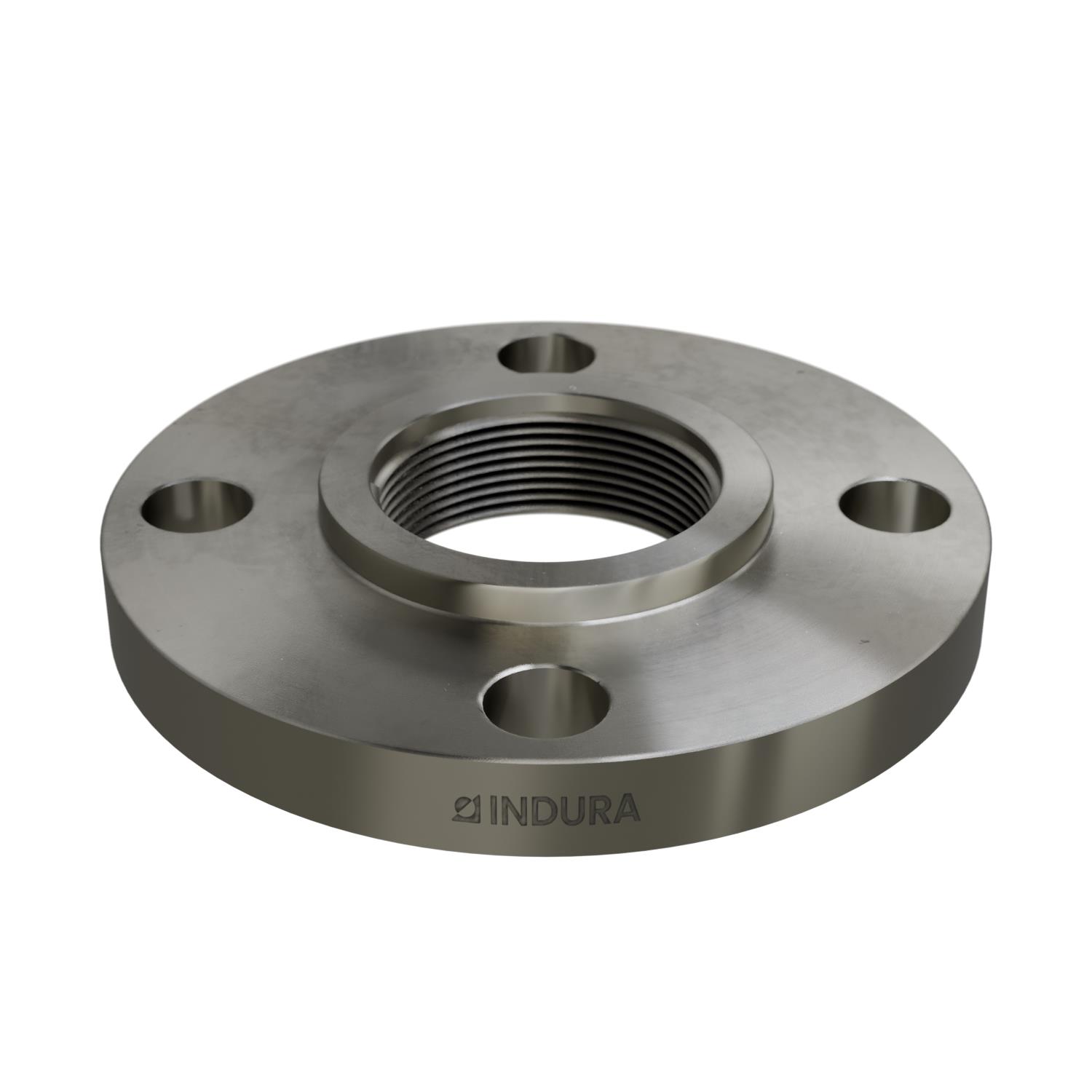 Threaded flange, ASME B16.5, 150 lbs, 2", AISI316L, INDURA