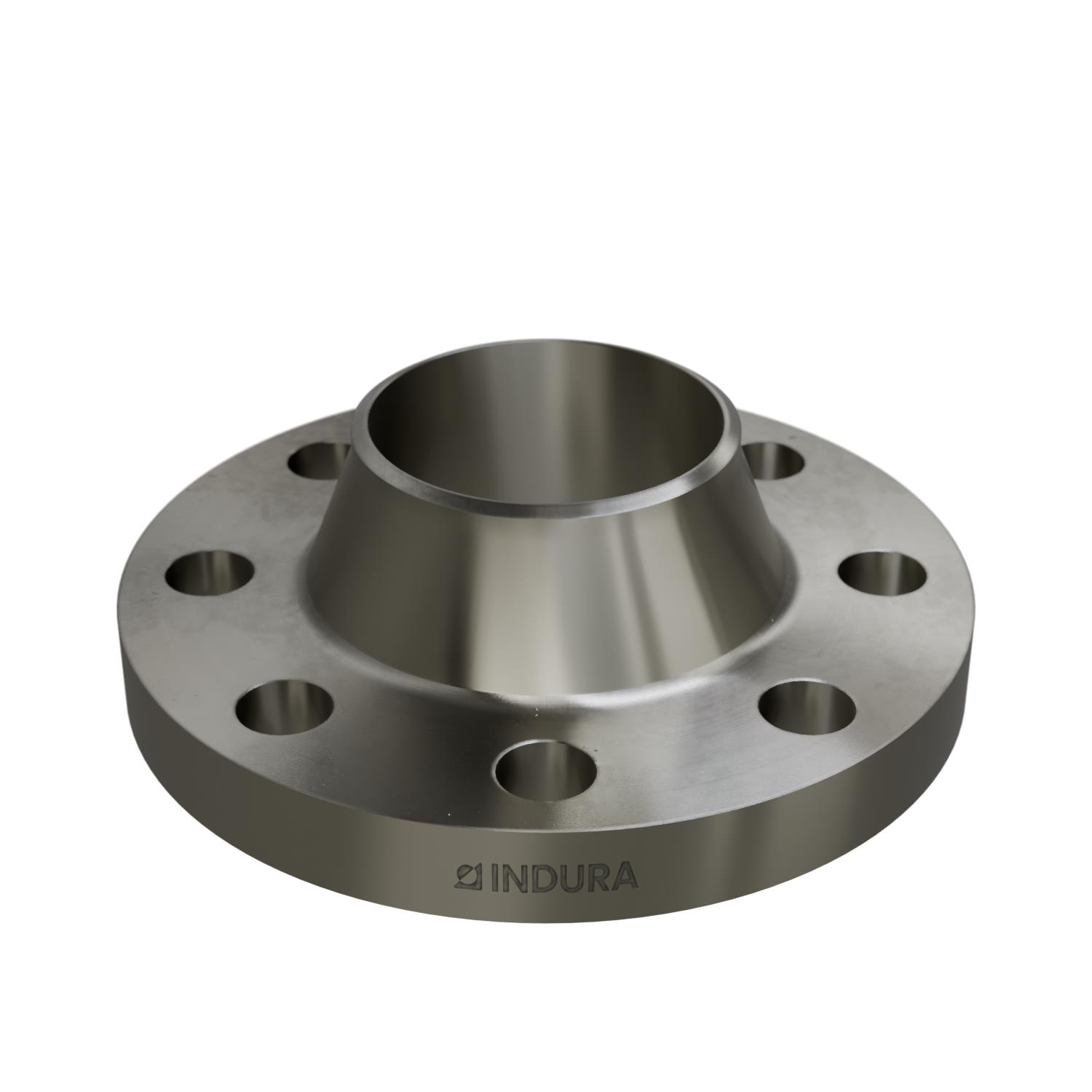 Weld-neck flange, EN 1092-1, T:11, PN100, DN125, AISI304L, INDURA