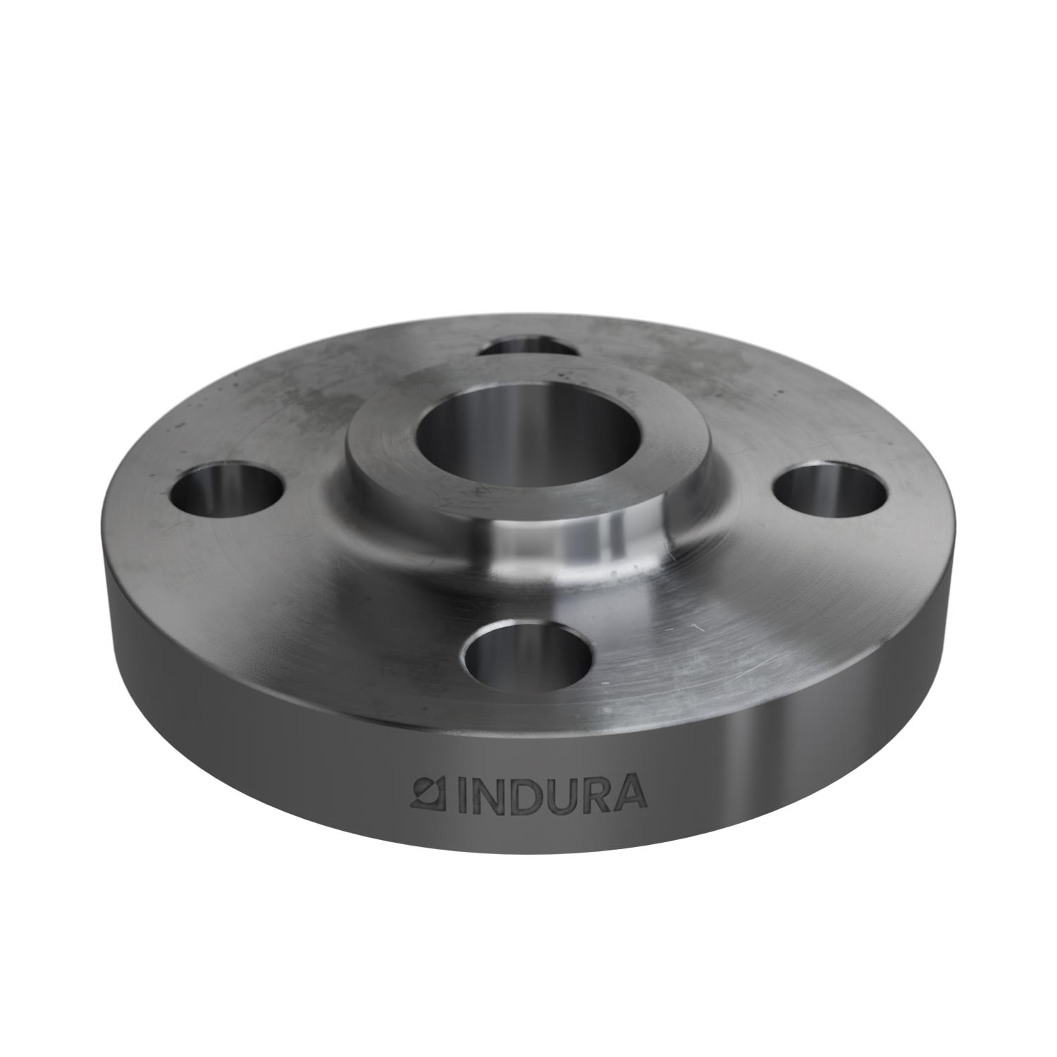Hubbed slip-on flange, EN 1092-1, T:12, PN10-40, DN20, P250GH, INDURA