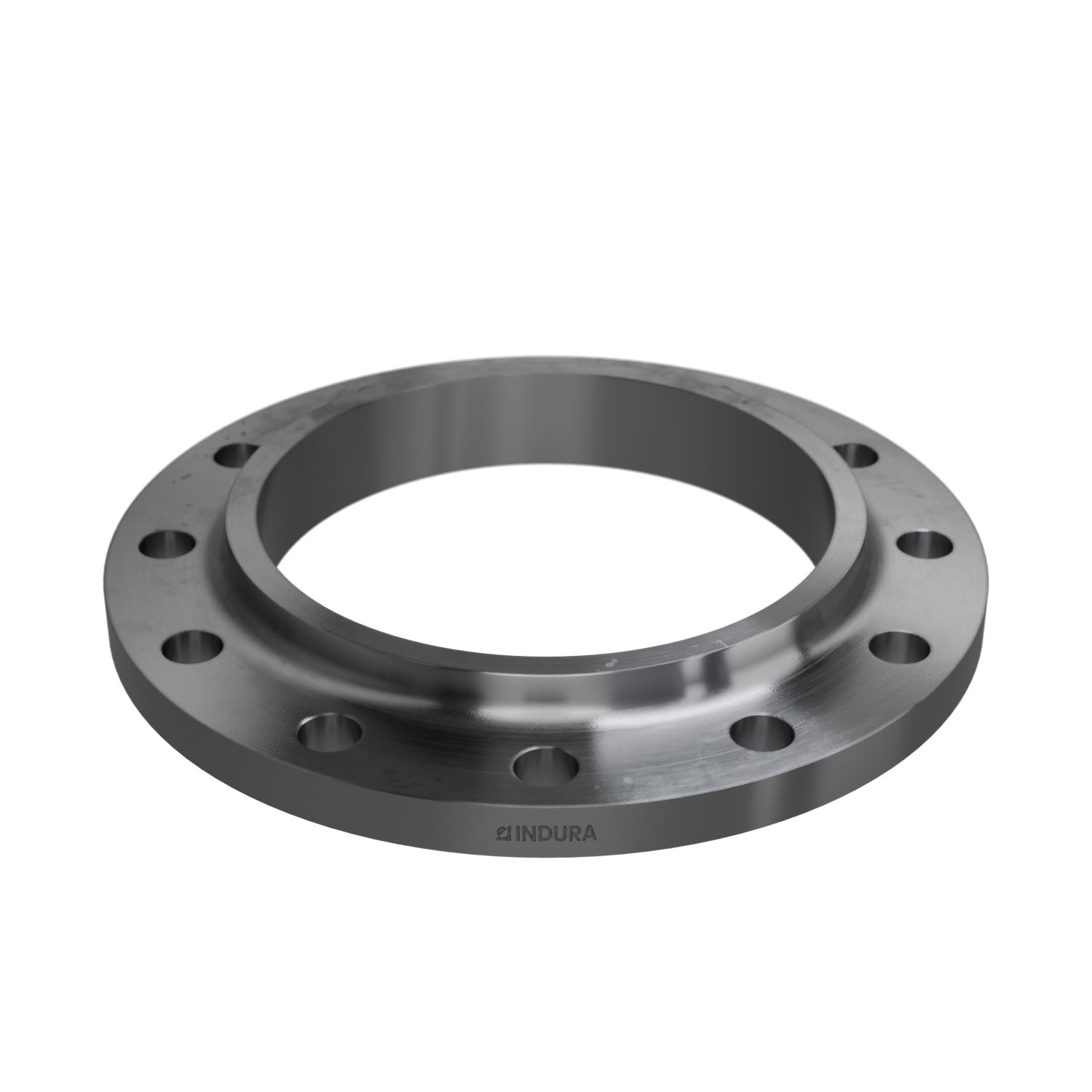 Hubbed slip-on flange, EN 1092-1, T:12, PN16, DN200, P250GH, INDURA