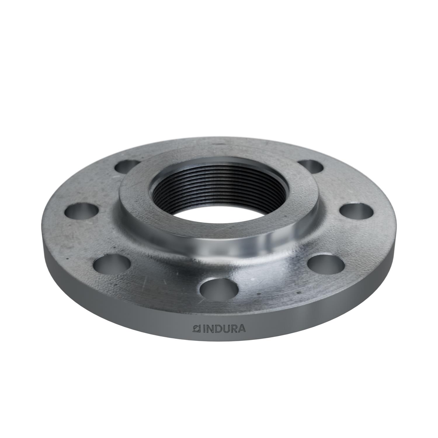 Threaded flange, HDG, EN 1092-1, T:13, PN10-16, DN65, S235JR, INDURA