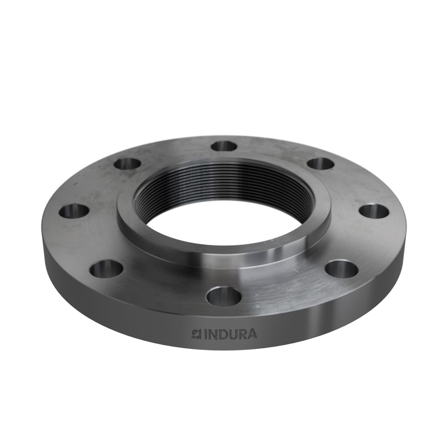 Threaded flange, ASME B16.5, 150 lbs, 4", LF2 C2-SA/A105N-P280GH, INDURA