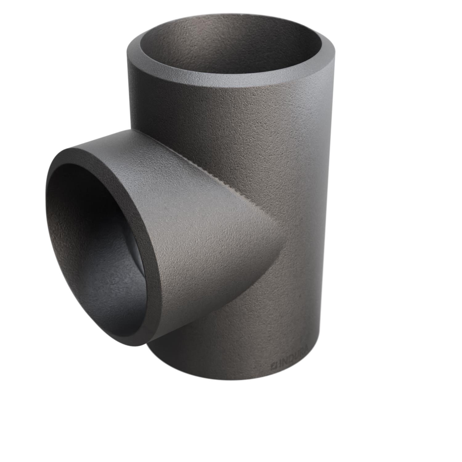 Tee, ASME B16.9, Sch. XS/80, 6"x6", A-234 WPB, INDURA