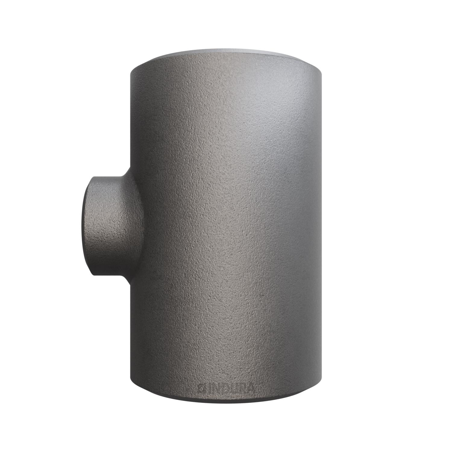Tee, ASME B16.9, Sch. XS/80, 8"x4", A-234 WPB, INDURA