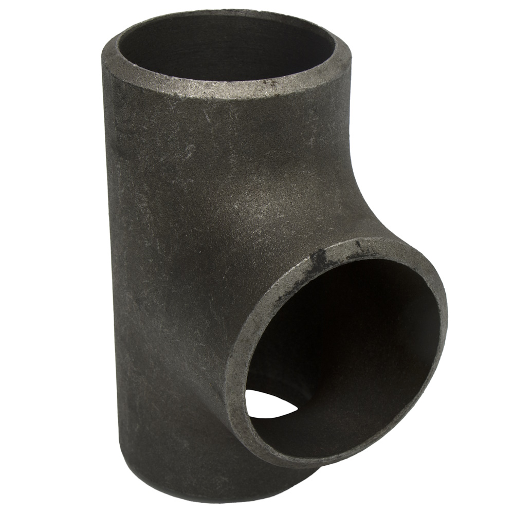 Tee, ASME B16.9, Sch. XS/80, 8"x4", A-234 WPB, INDURA