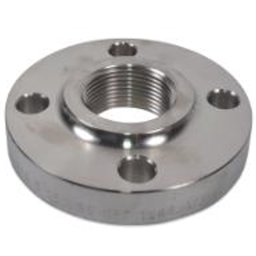 Threaded flange, ASME B16.5, 150 lbs, 1 1/4", AISI316L, INDURA