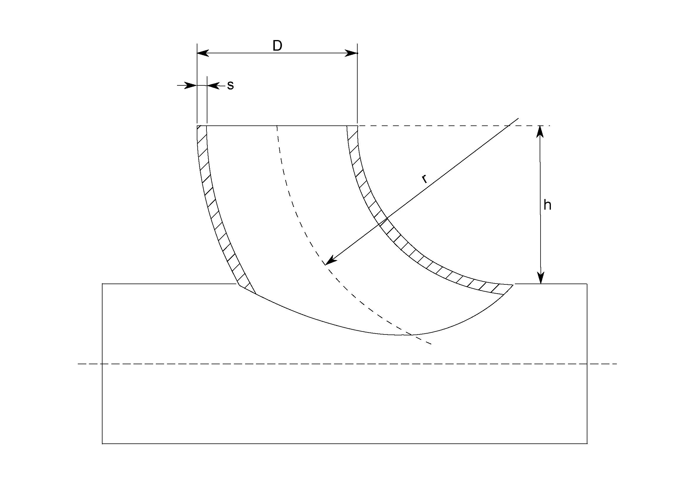 Saddle elbow, DIN2619, 60.3, P235GH-TC1, INDURA