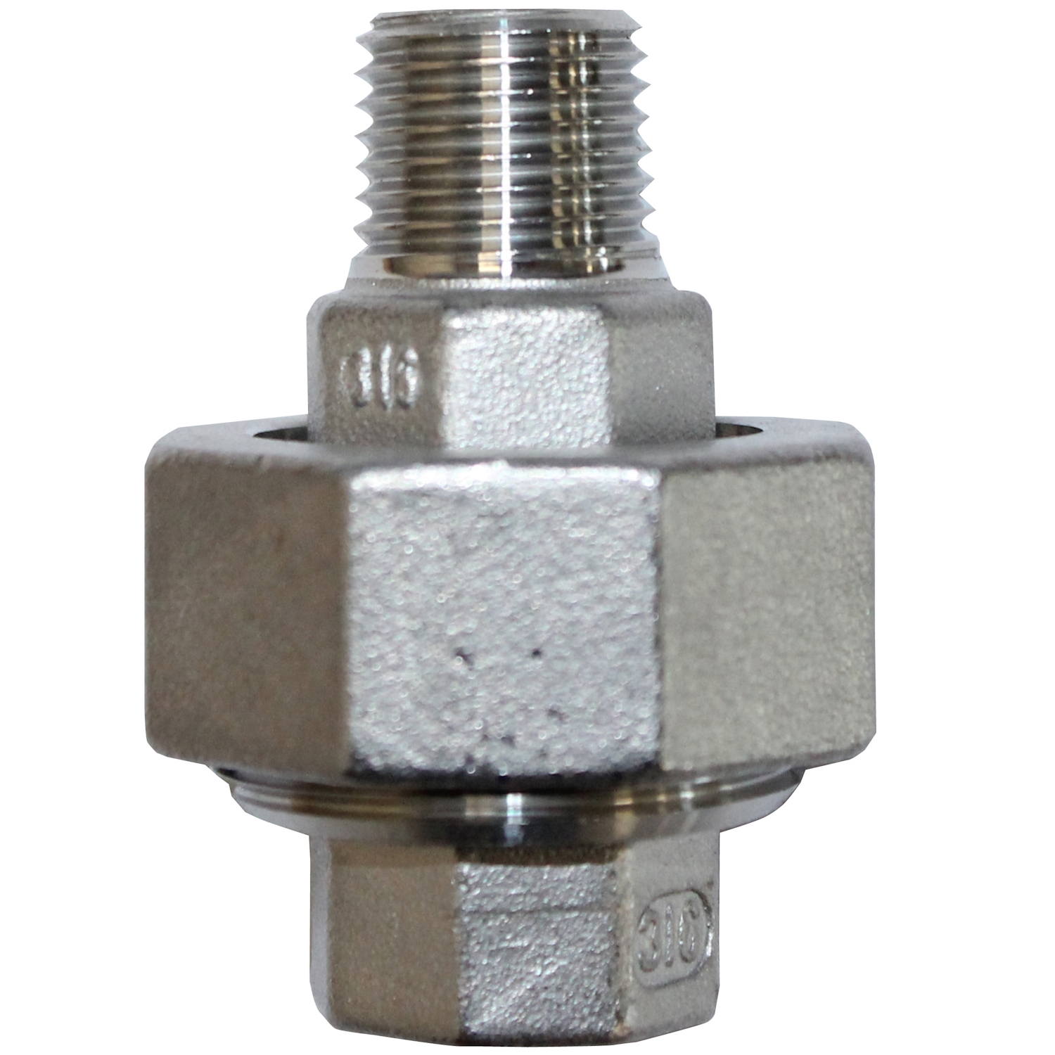 Union conical seat, ISO 4144, 2 1/2", AISI316, INDURA